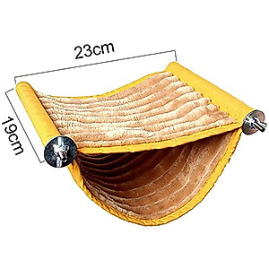 FunMove Hamster Hammock House Mouse Rat Hanging Swing Warm Bed Small Pet Animal Double Layer Cage Tent Hut Nest for Mouse Rat Hamster Playing Sleeping