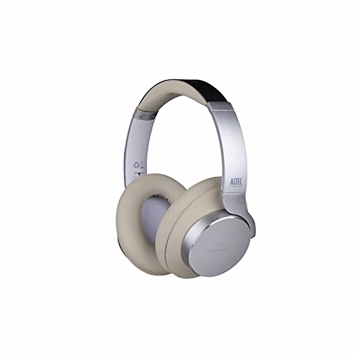 Altec Lansing Comfort Q+ Bluetooth Headphones, Active Noise Cancellation, Comfortable, Quite, Noise Cancelling Headphone, Up to 26 Hours of Playtime, 30 Ft. Wireless Range, White/Cream