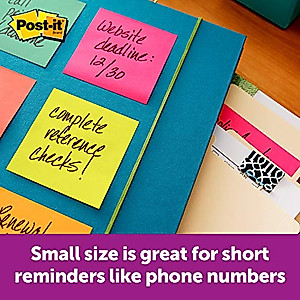 Post-it Notes, 3x5 in, 5 Pads, America's #1 Favorite Sticky Notes, Poptimistic, Bright Colors, Clean Removal, Recyclable (655-5UC)