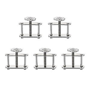 uxcell Flow Control Tubing Clamps Adjustable Swivel Screw Compressor Hose Clamp for Lab 5Pcs