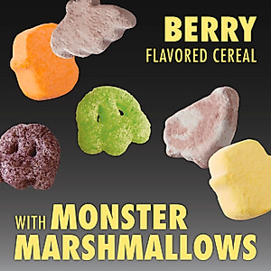 Monster Mash Remix Cereal with Monster Marshmallows, Kids Breakfast Cereal, Limited Edition, Made with Whole Grain, Family Size, 16 oz