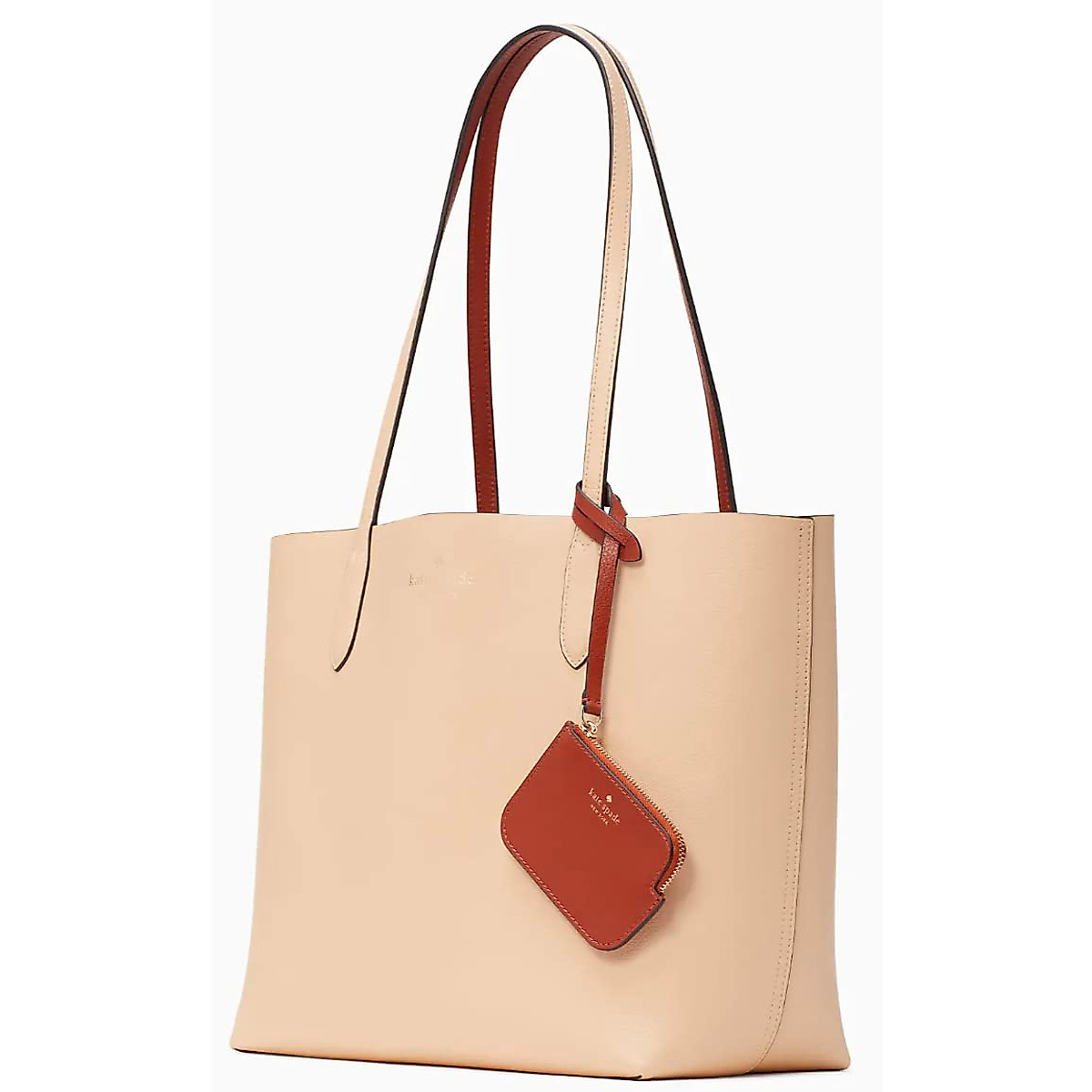 Kate Spade New York Ava Leather Reversible Tote (Peach Crispy)