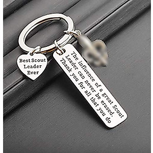TGBJE Scout Leader Gift Troop Leader Gift Thank You for All That You Do Leader Appreciation Gift Leader Gifts (Leader Keychain)