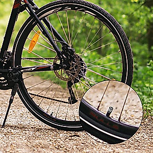 American Flag Tire Valve Stem Caps, 8 Pcs Anti-Theft Premium Metal Rubber Seal Tire Valve Caps, Universal Fit for Cars, SUVs, Bike and Bicycle, Trucks, Motorcycles (Black)