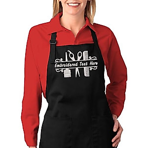 PLACE4PRINT Waterproof Hair Stylist Aprons with 2 Pockets for Men and Women, Salon Hairdresser Smock and Pet Grooming Apron - Adorable Gifts for Barbers, Birthdays, and Housewarming