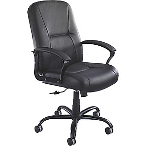 Safco Serenity Big and Tall Leather Highback Office Chair, Model Number 3500BL