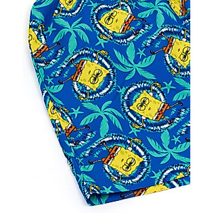 SpongeBob SquarePants Swim Shorts Boys Blue Yellow Swimming Trunks 5-6 Years