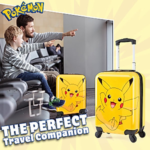 Pokemon Kids Suitcase with Wheels Luggage Bag for Boys and Girls Carry On Travel Bag with Handle Small Suitcase with Wheels Kids Holiday Essentials