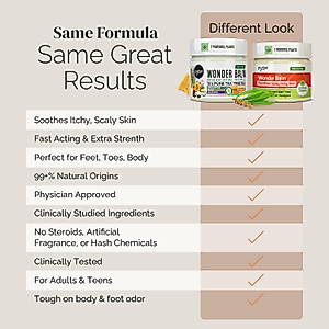 Tea Tree Oil Balm, Extra Strength, Pair Well with Jock Itch Cream, Spray, Athletes Foot, Ringworm Cream for Human, Rash Cream, Fast Acting for Dry, Itchy Skin, Plant Powered Wonder Balm