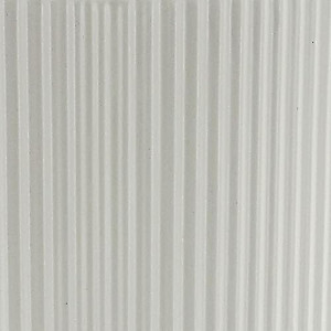 Amazon Basics Fluted Ceramic Round Planter, 10-Inch, White