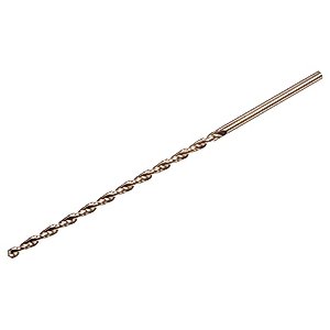 uxcell M35 High Speed Steel Parabolic Flute Drill Bit, 3mm Drilling Diameter 120mm Length, Gold Oxide Cobalt Steel Round Shank