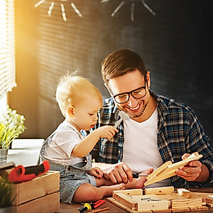 Gadpiparty 36pcs Mini Wooden Hammer Chocolate Wooden Mallet Hammer Toys Kids Cracking Hammers Pounding Toy Educational Tool for Kids Boys Girls Use 9.5X2.7X1.3CM