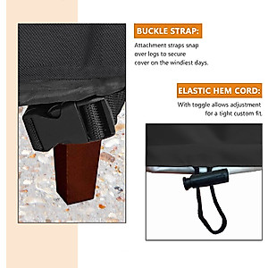 YZNKLXF Prep Table Cover for 52 Outdoor Table With Pockets,Outdoor Prep Table Cover 52.3''L x 24.4''W x 35''H