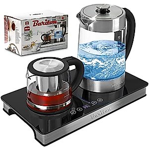 BARITON 3 in 1 water kettle/TEA MAKER/coffee maker MODEL BTM-1780GS Electronic sensor touch control panel with display, powered by strix technology safer by design