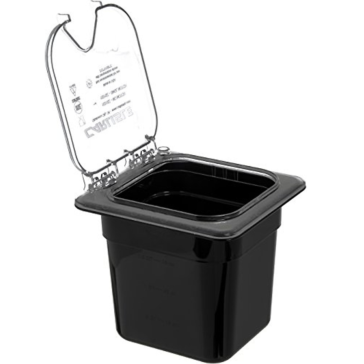 Carlisle FoodService Products 3068503 Plastic Food Pan, 1/6 Size, 6 Inches Deep, Black