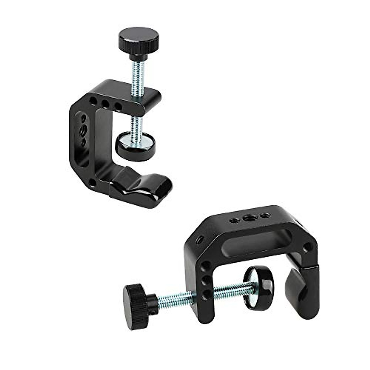 CAMVATE Aluminum C-Clamp with 1/4"-20 & 3/8"-16 Female Socket for Tables Desk Mount(2 Pieces) - 2541