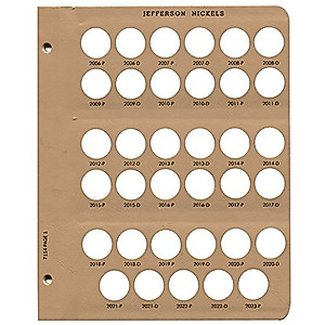 Dansco US Jefferson Nickel P & D Coin Album 2006 - Date #7114