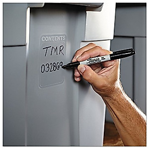 Permanent Marker, Fine Point, Black Ink, Lot of 12