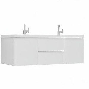 Alya Bath Paterno Bathroom Vanity, White