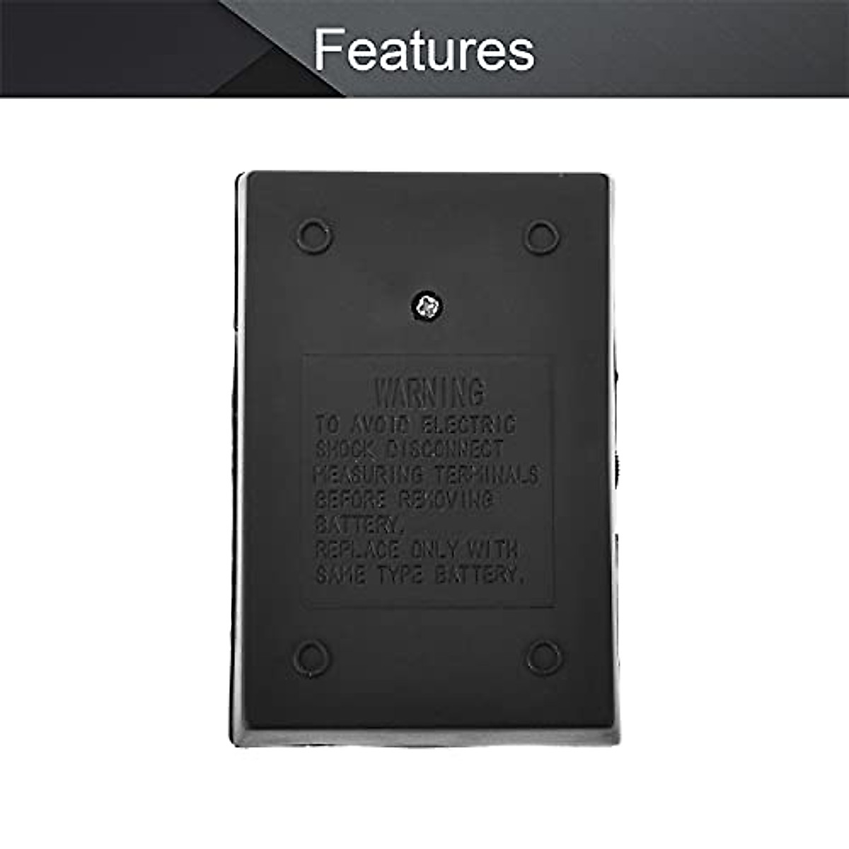 Fielect MF110A Digital Multimeter with DC AC Voltmeter and Ohm Volt Amp Tester and Diode Voltage Tester Meter with Test Probe