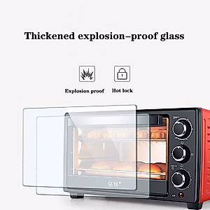Mini Oven 23 L,Electric Oven 1300 W Adjustable Temperature 70-250 ℃ and 60 Minutes Timer with 3 Heating Functions for Baking Cooking Grill Toaster Oven Happy Life