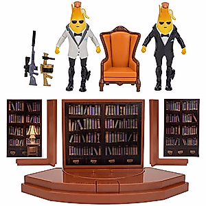 FORTNITE Agent’s Room , Includes 2 (4-inch) Articulated Agent Peely Figures, Playset with Secret Passageway, Legendary Accessories, Weapons, Accessory Storage
