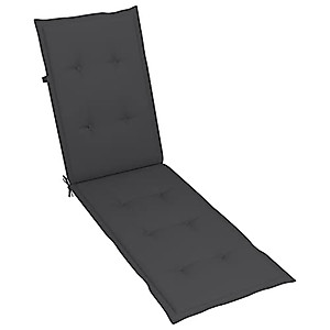 imasay Deck Chair Cushion Anthracite (29.5"+41.3") x19.7"x1.2"