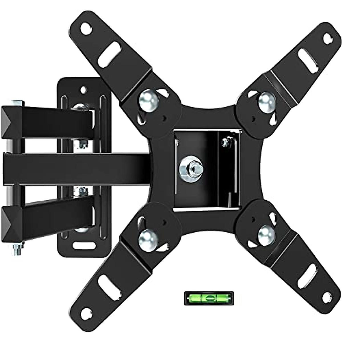 Full Motion TV Wall Mount TV Bracket with 360°Rotation, JUSTSTONE Swivel Tilt Extension TV Mount Fits Most 13-45 Inch TVs & Monitors, Max VESA 200x200mm, Holds up to 55lbs/25kg