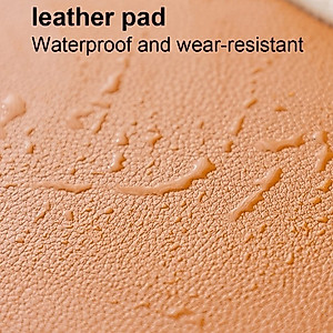 Leather Dining Chair Cushion, 1/2/4 Packs Horseshoe Seat Cushion Non Slip Chair Pad, Waterproof Seat Cushions 43x40cm(Set Of 1), 43x40cm(Set Of 2), 43x40cm(Set Of 4) ( Color : Dark green , Size : 40*4