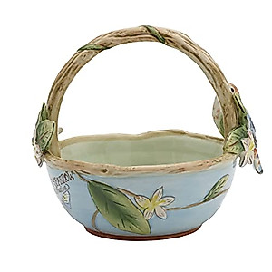 Fitz and Floyd Toulouse Basket Bowl, 5.5-Inch, Multicolor