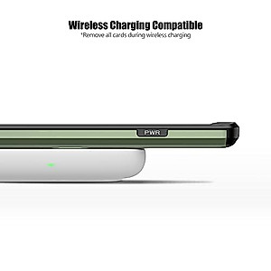 Nvollnoe for Samsung S9 Case with Card Holder 5.8 inch Dual Layer Heavy Duty Protective Galaxy S9 Case Hidden Card Slot Slim Wallet Case for Samsung S9 for Women&Men(Green)