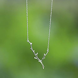 Boma Jewelry Sterling Silver Branch Necklace, 18 Inches