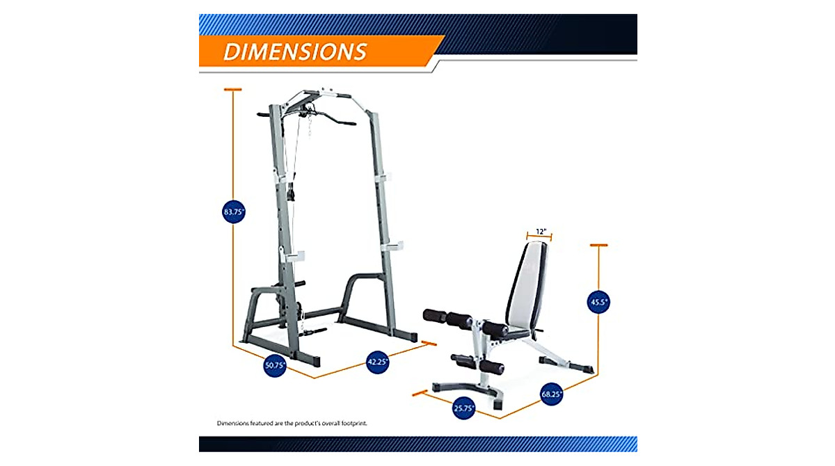 Marcy Pro Deluxe Cage System – All-in-One Home Gym for Full-Body Training