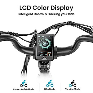 MAGICYCLE 750W Electric Bike for Adults 7 Speeds E Bike 26'' Fat Tire Electric Bike 52V 20AH 28 Mph Step-Thru Electric Mountain Bike Up to 80 Miles - Pearl White