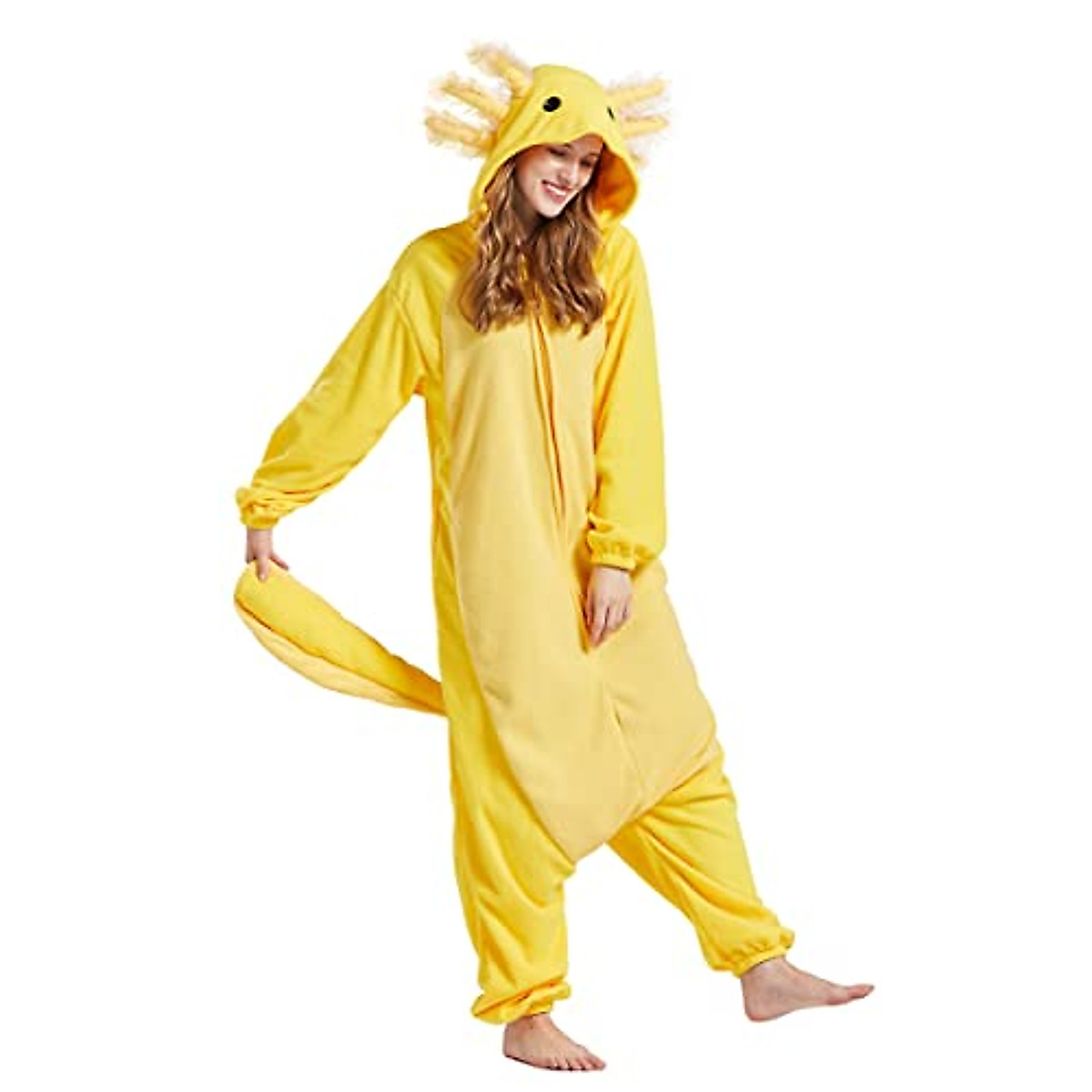 DELEY Unisex Adult Animal Sleepwear Warm Onesies Pajamas Cosplay Homewear Anime Costume