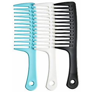 Wide Tooth Detangling Comb, Durable Styling Brush for Curly, Long and Wet Hair Types - Professional Hair Care