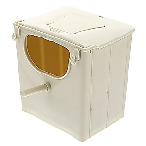 Parrot bird finch nest Breeding Box Parakeet Nesting Box Bird Nest House Cage Mounted Plastic Hanging Bird Hut for Finch Cockatiel Budgie Conure parrot breeding box Parrot parrot tree hanging box