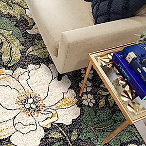 Simply Southern Cottage Jefferson Floral Area Rug, 8' x 10', Grey