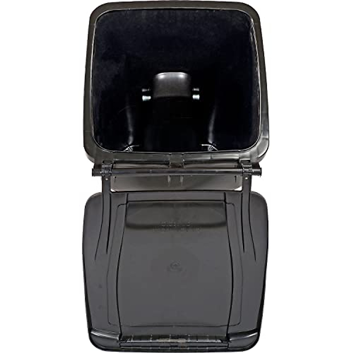 Global Industrial Mobile Heavy Duty Trash Container, 95 Gallon, Black