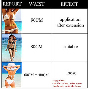 Tuoshei 6 pices Summer Jewelry Waist Bead Set Colorful Waist Bead Belly Bead African Waist Bead Body Chain Beaded Belly Chain Bikini Jewelry for Woman (style 1)