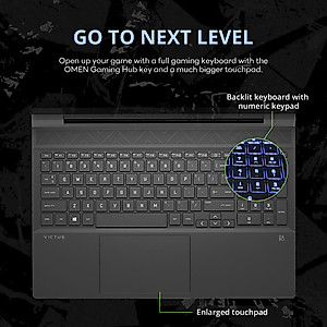 HP 2023 Victus 15.6" 144Hz FHD Gaming Laptop, Intel Core i5-13420H, 32GB RAM, 1TB PCIe SSD, NVIDIA GeForce RTX 3050, Backlit Keyboard, HD Webcam, Win 11 Pro, Blue, 32GB Snowbell USB Card