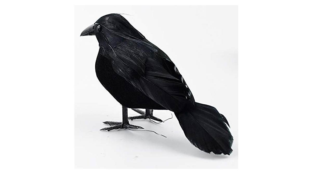 Realistic Crow Decoys 6-Pack for Halloween & Autumn Decor