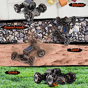 FUUY RC Drift Car Hot Wheels Smart Hand Controll RC Car Double-Sided Driving RC Drift Trunk Twist Remote Control Car for Teen Boys Idea