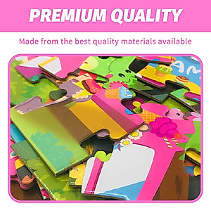 Puzzles for Kids Ages 3-5 24 Pieces Large Ice Cream Truck Kids Jigsaw Puzzles, Professional Preschool Toy Puzzles for Toddlers Boys and Girls –16''x12'' with Storage Box