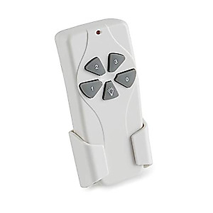 Amazon Basics 52-Inch Ceiling Fan - Includes Integrated Dimmable LED Light Kit and Remote Control - Five Blades, Satin Chrome Finish