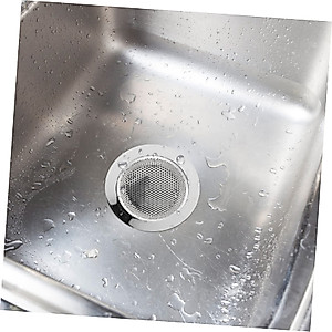 2pcs Sink Strainer Bath Tub Plug Stopper Sink Drain Sink Food Catcher Kitchen Sink Filter Basket Kitchen Sink Filter Strainer Anti-blocking Net Dish Basin Stainless Steel
