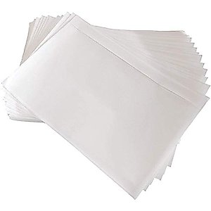 100 Pack 7.5" x 5.5" Clear Self-Adhesive Top Loading Packing List/Shipping Label Envelopes Pouches