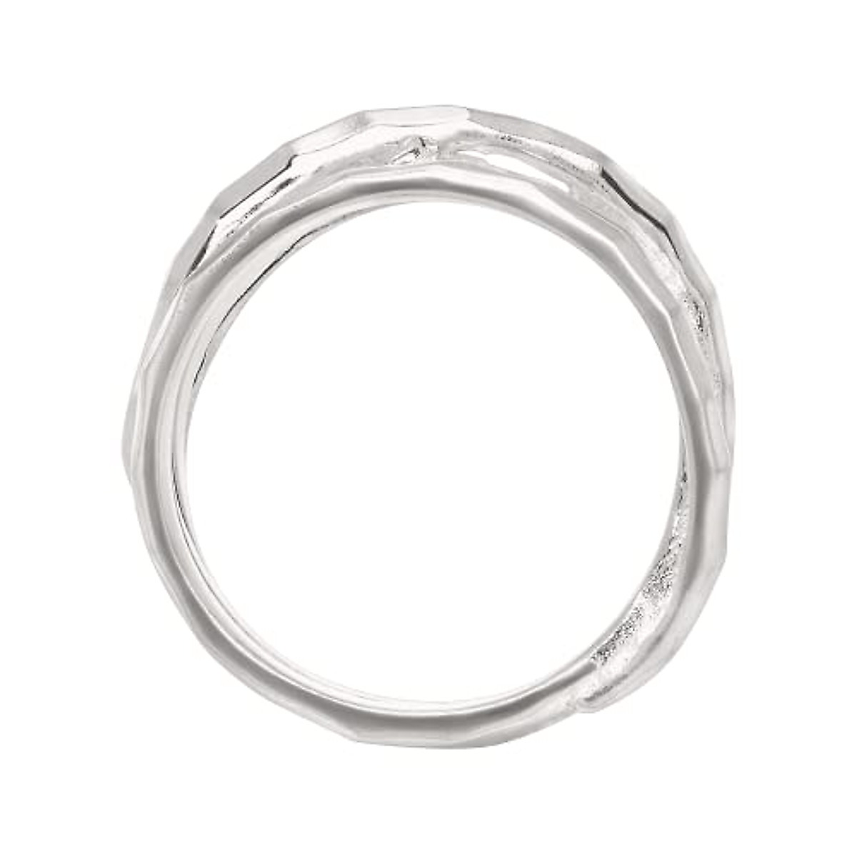 Silpada 'Wrapped Up' Overlapping Textured Band Ring in Sterling Silver, Size 8, Size 8