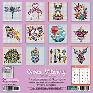 Cross Stitching 2021 Wall Calendar