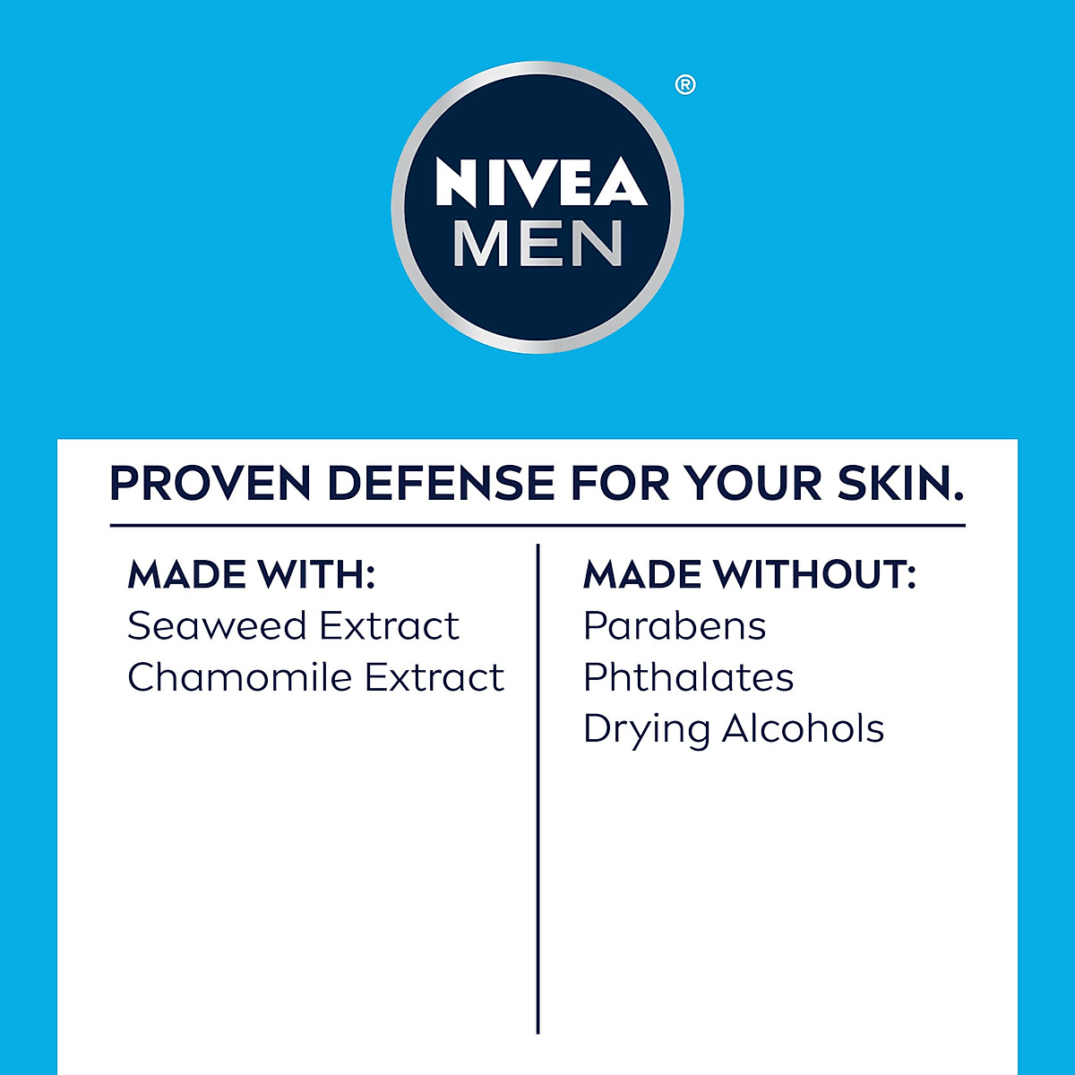 NIVEA MEN Sensitive Cooling Shave Gel with Chamomile and Seaweed Extracts, 3 Pack of 7 Oz Cans